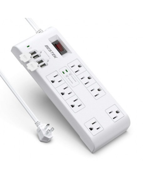 BESTEK Power Strip 2000 Joules with 15A 125V AC 8-Outlet