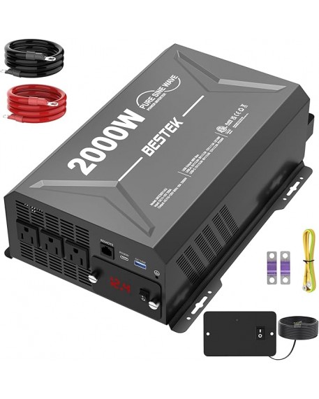 Bestek | 2000W Pure Sine Wave Power Inverter